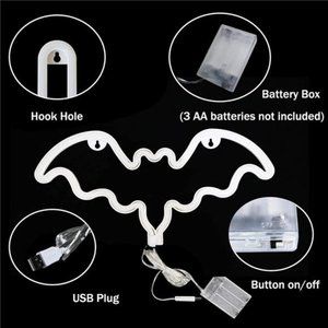 Other | Led Neon Bat Lights Christmas Bat Shape Neon Signs Night Lights ...